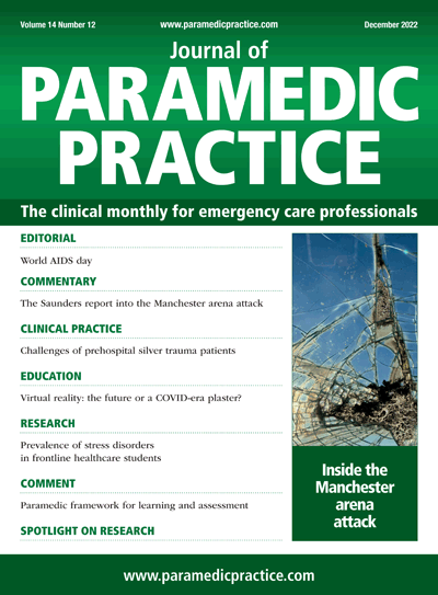 Journal Of Paramedic Practice - 12 Journal Of Paramedic Practice - 12
